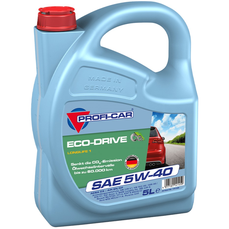 PROFI-CAR ECO-DRIVE LONGLIFE 1 SAE 5W-40 C3 Fully Synthetic Engine Oil ...