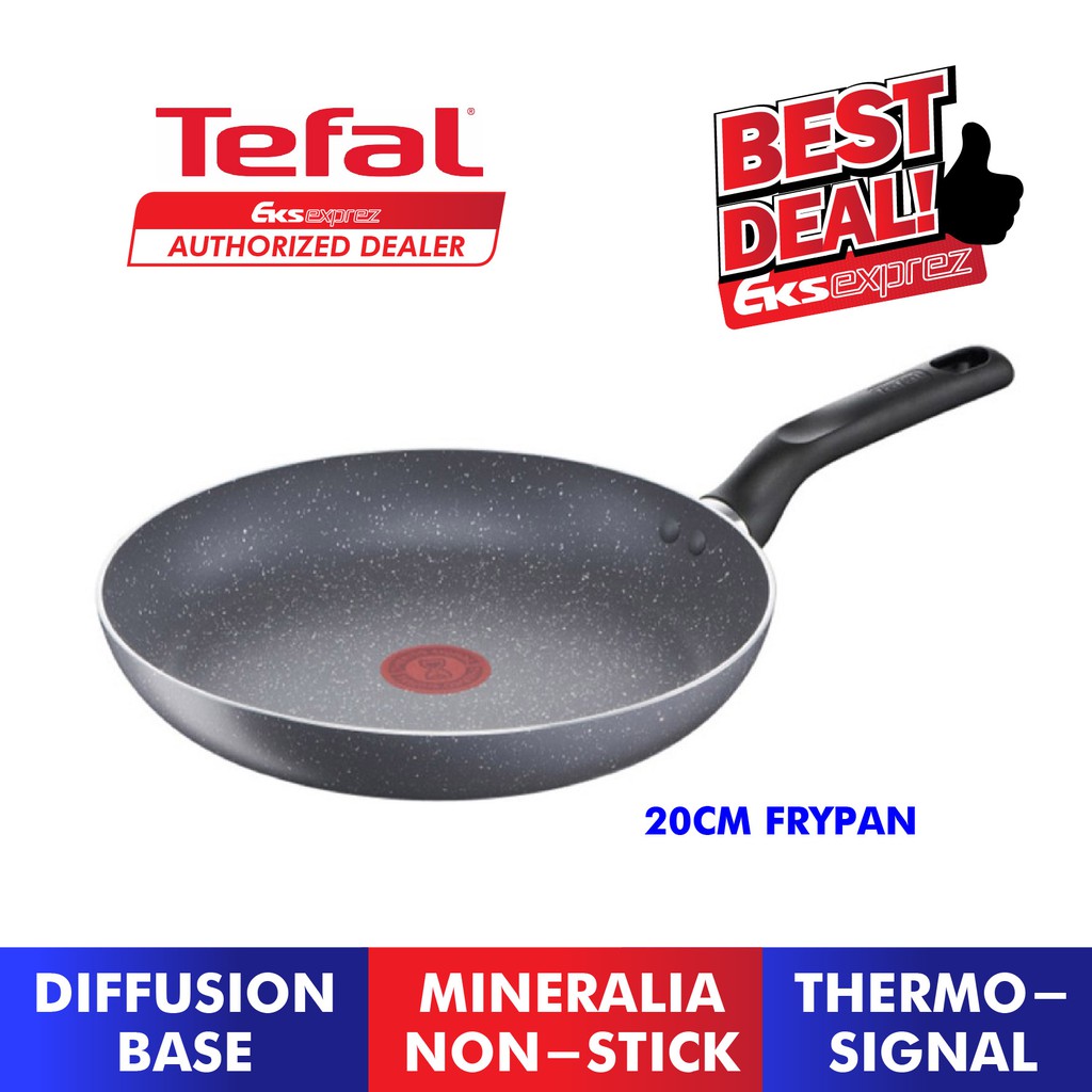 Tefal Cookware Natura Frypan Non Stick Fry Pan (20cm) B22602 | Shopee ...