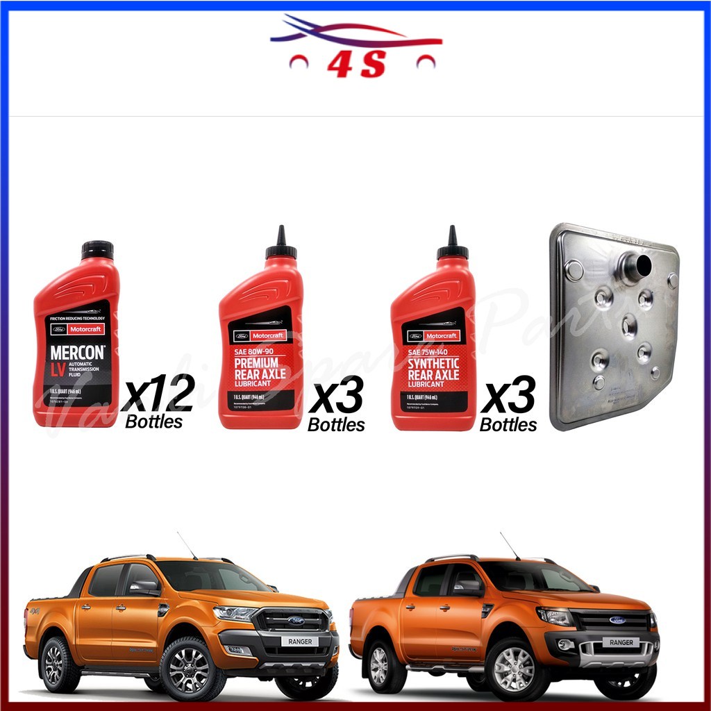 Ford Ranger T6/T7 3.2cc Genuine Gear Oil Service Package (Oil & Filter ...