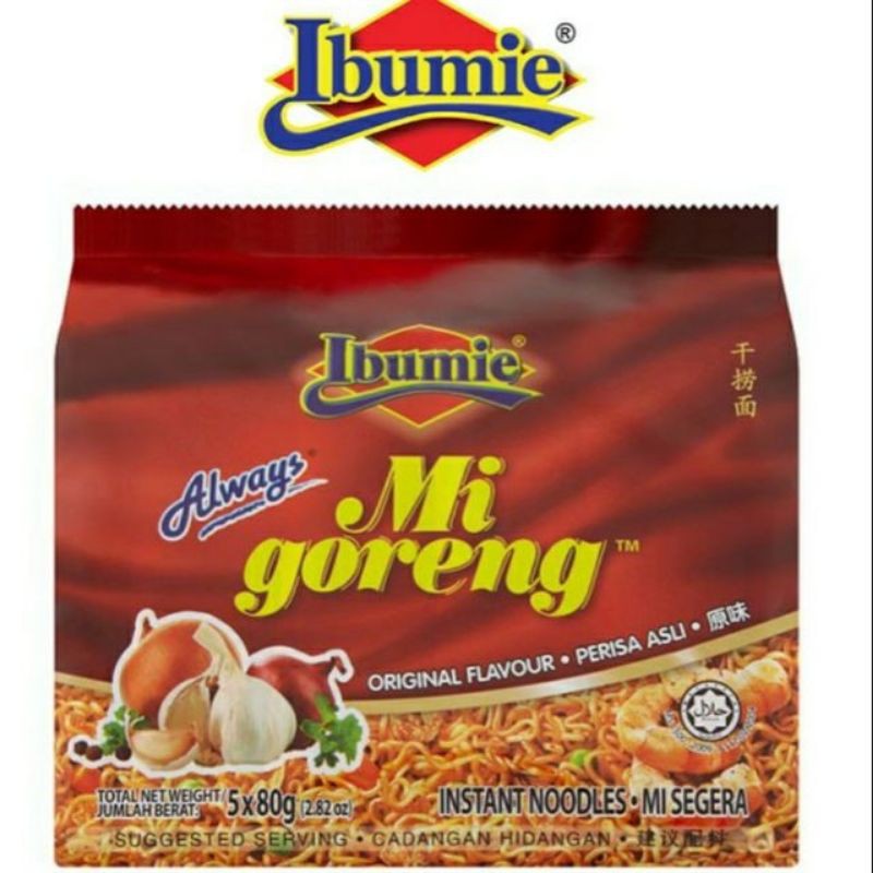Ibumie Always Mi Goreng Original (5's X 80g) | Shopee Malaysia