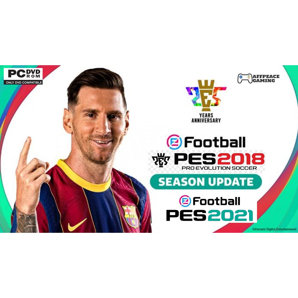 💥NEW HOT💥 (PC GAME) PES 18 + patch 2021 - DVD | Shopee Malaysia
