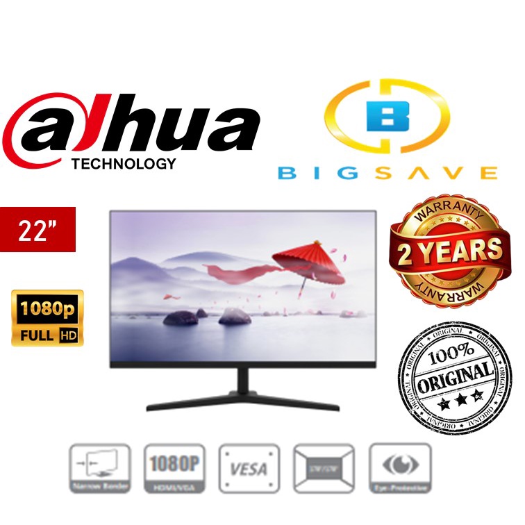 DAHUA 22" FULL HD LED MONITOR LM22-B200 | Shopee Malaysia