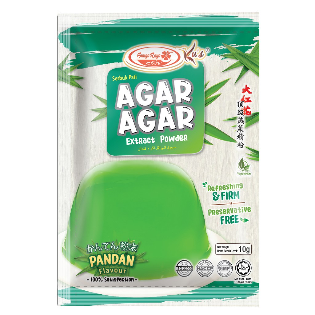 BUNGA RAYA KUS Serbuk Agar-Agar 10g || BUNGA RAYA KUS Agar-Agar Powder ...