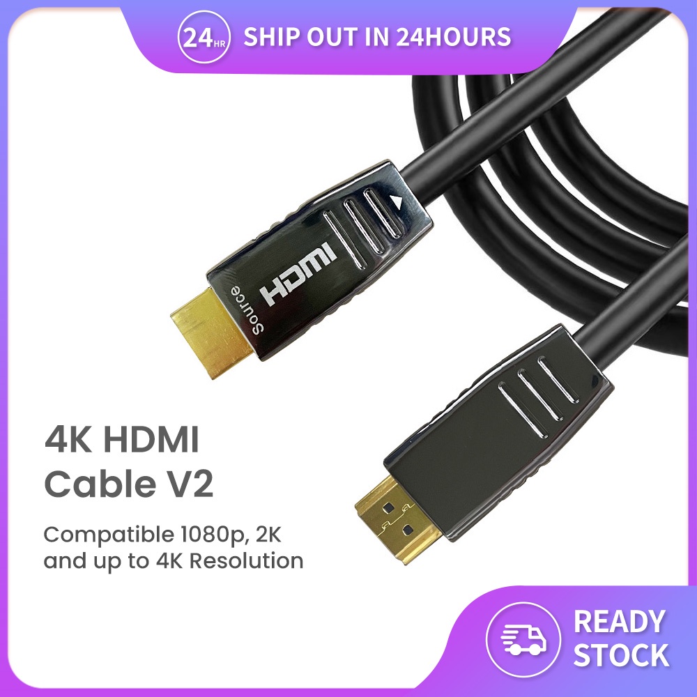 HDMI Cable 4K v2.0 1M 2M 5M 15M High Speed 3D Male to Male TV Video ...