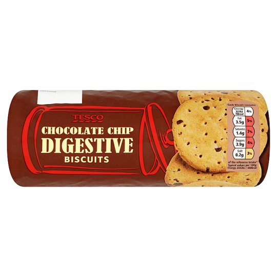 Tesco Chocolate Chip Digestive Biscuits 400g | Shopee Malaysia