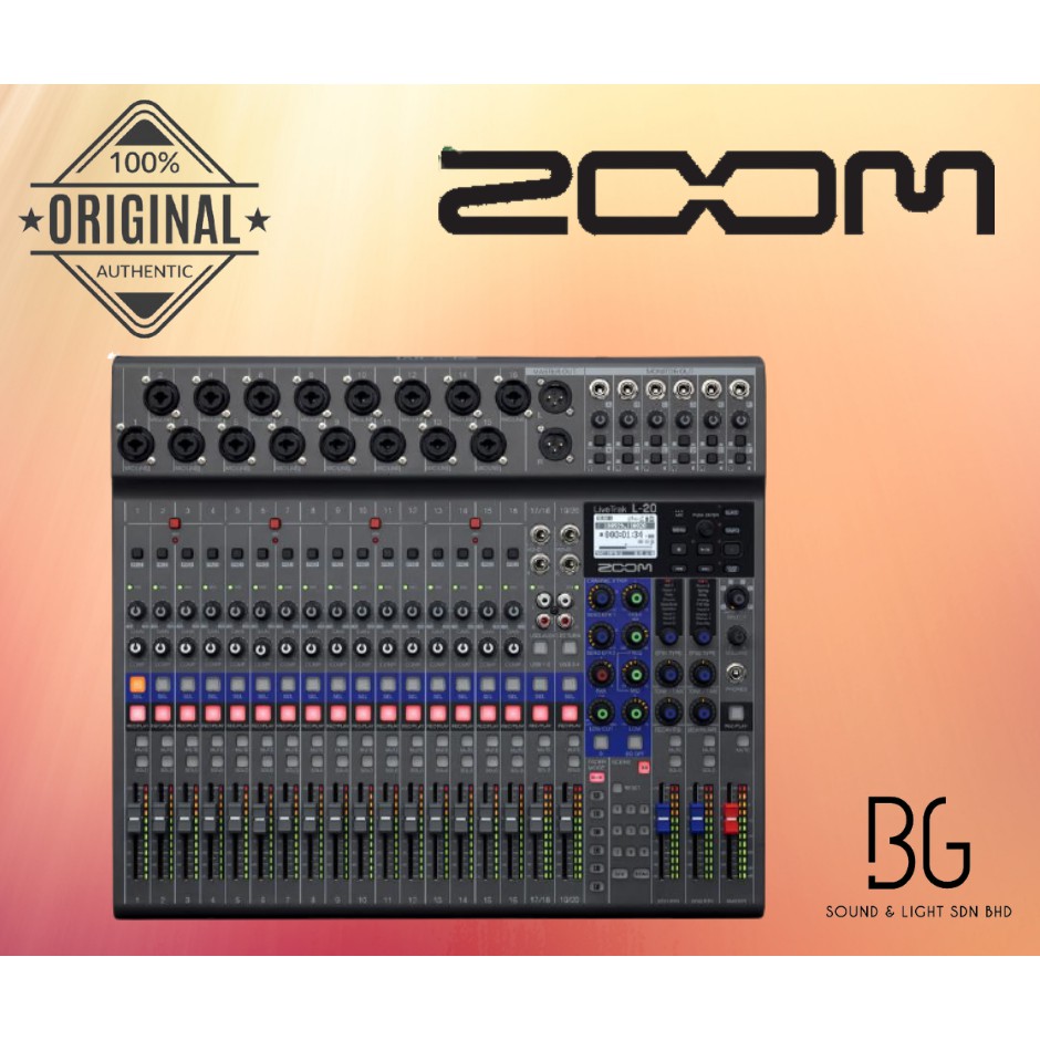 Zoom L-20 LiveTrak Digital Mixer (L20) | Shopee Malaysia