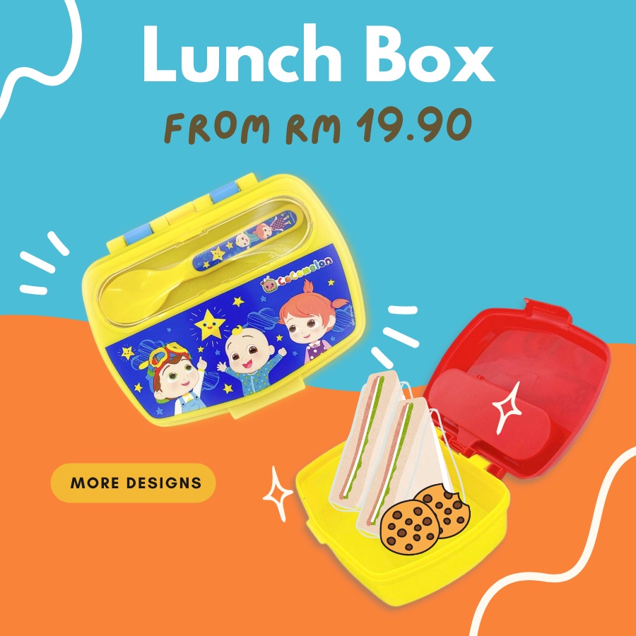 PinkFong Baby Shark Cocomelon Ricky Zoom Food Container Box / Sandwich ...