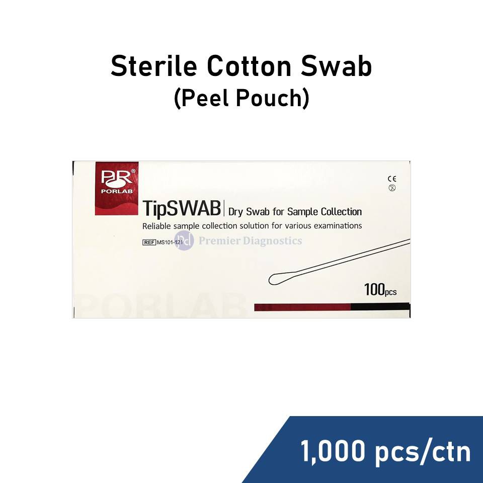 Individually Packed Sterile Cotton Swab with Wooden Stick Peel Pouch ...
