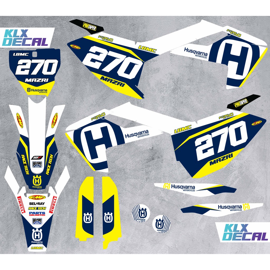 Husqvarna FC 250 2018 Decal | Husky | Shopee Malaysia
