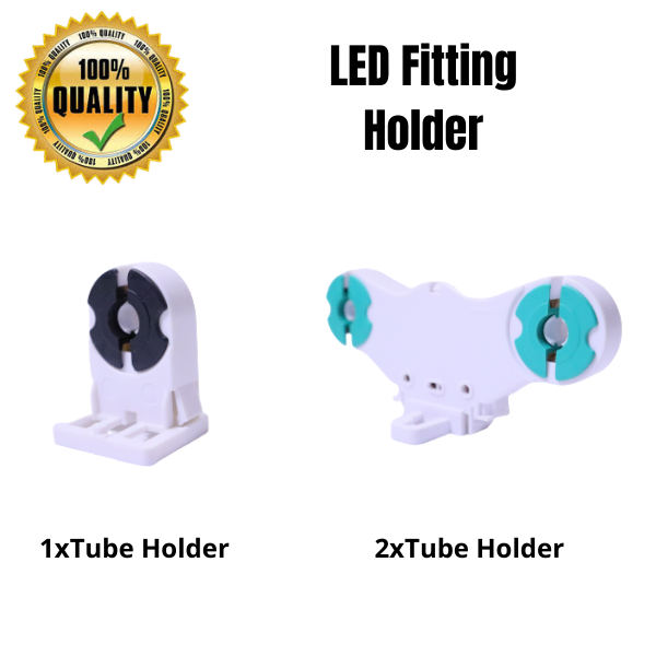 LED Fitting Single Tube and Double Tube Holder | Shopee Malaysia