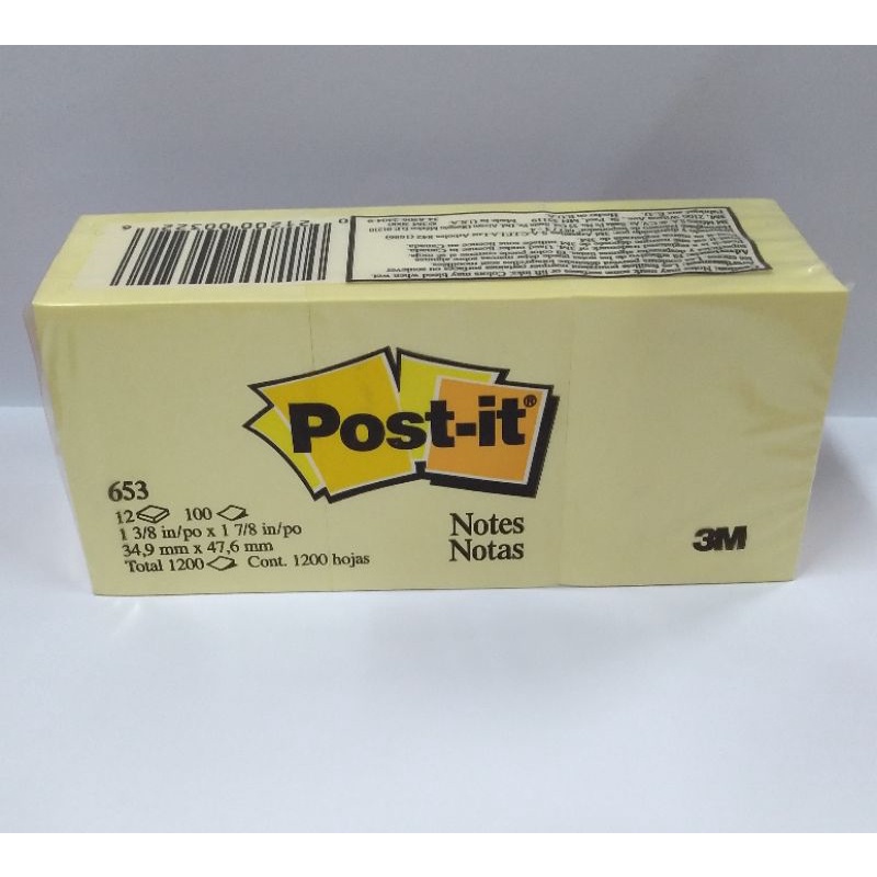 3m POST IT 653 YELLOW / PAK / STICKY NOTE | Shopee Malaysia