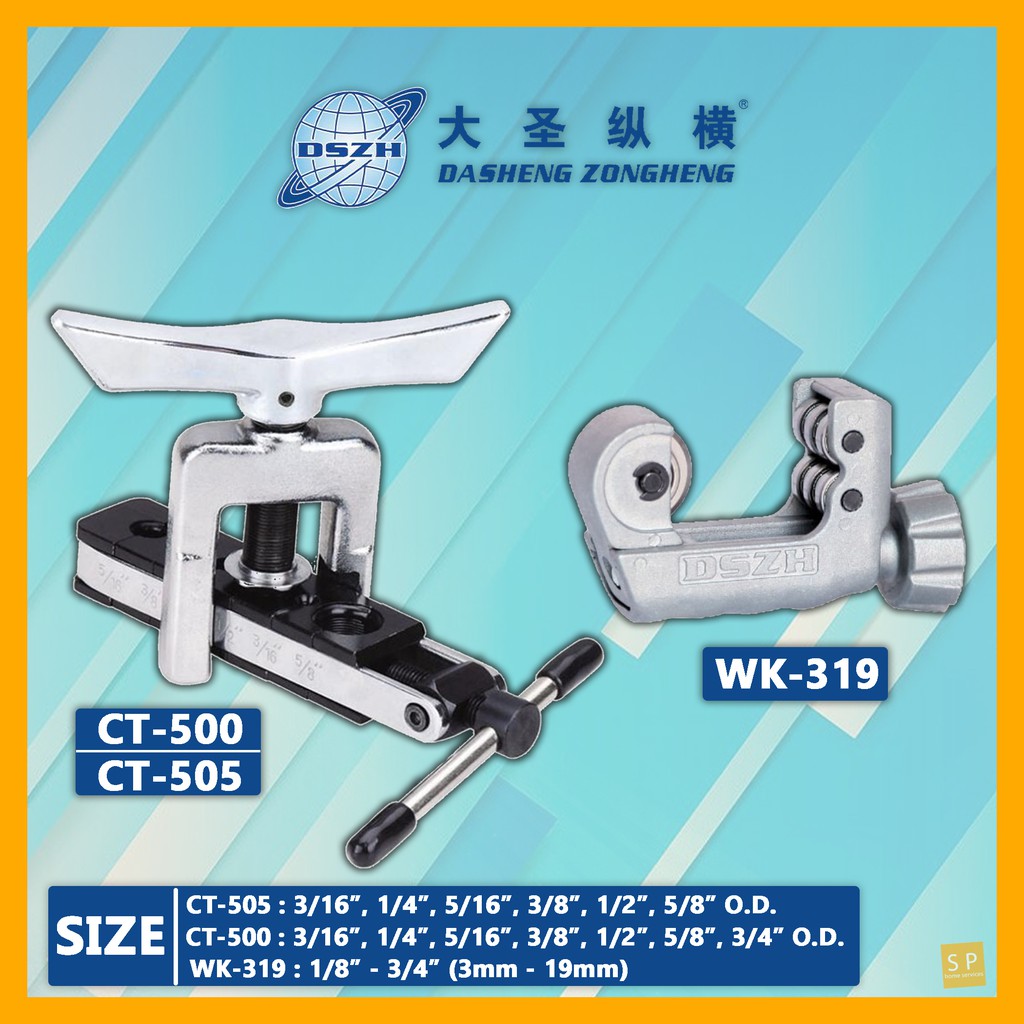 DSZH Flaring Tool CT505 / Mini Copper Tube Cutter WK-319 | Shopee Malaysia
