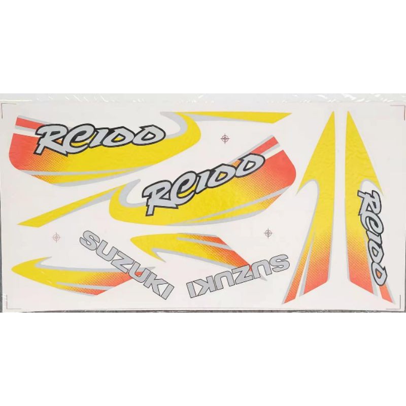 SUZUKI RC100 NEW BODY STICKER | Shopee Malaysia