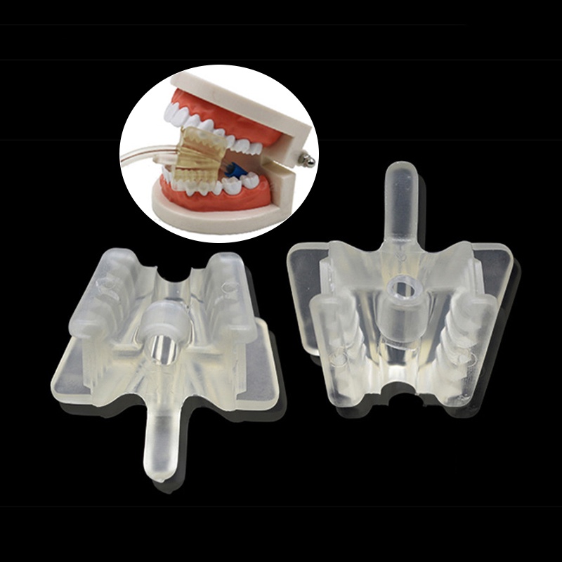 2pcs Dental Silicone Mouth Support Holding Saliva Ejector Suction Tip ...