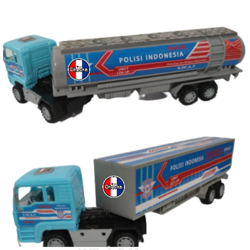 Police Container Truck Toy Car - SNI | Shopee Malaysia