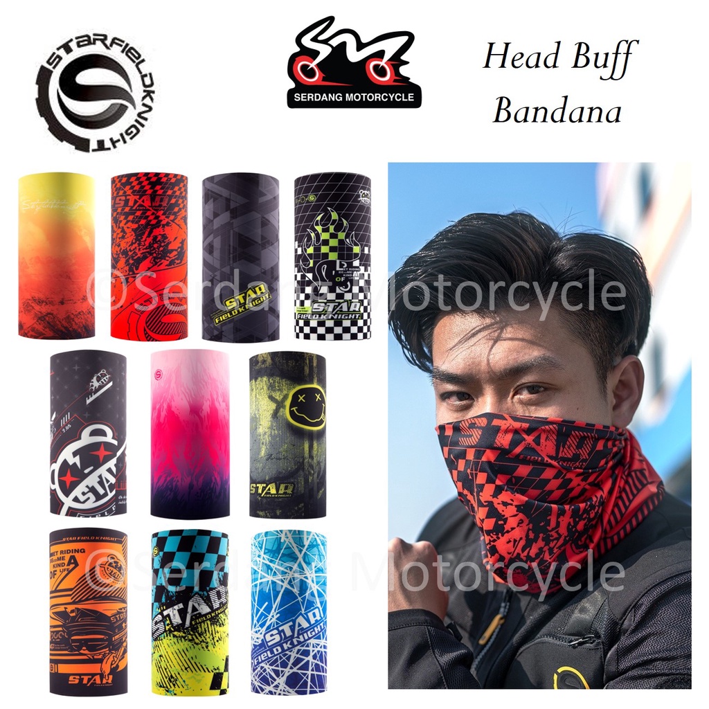 Star Field Knight Head Buff Bandana Bandanna Rider Kerchief Headscarf ...