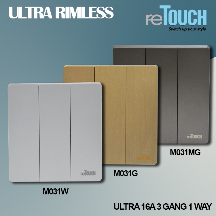 Retouch Ultra Rimless Socket and Slim Modern Switch Design Door Bell ...