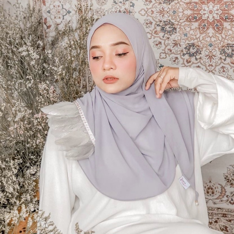 AWEEN Tudung Instant Shawl Chiffon Azkaa Single Loop | Raya by ...