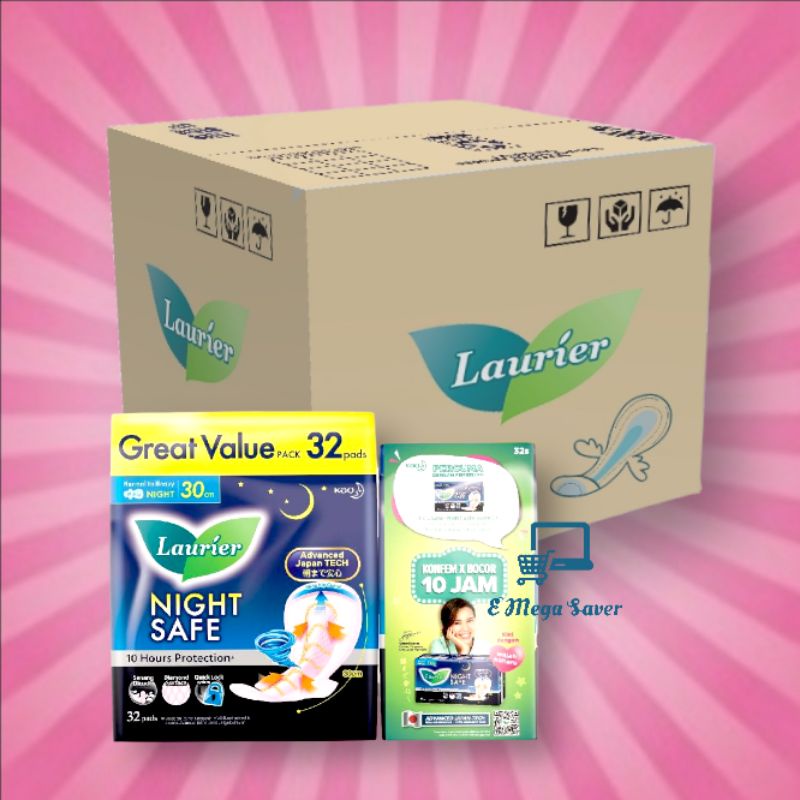 🔥Wholesale🔥Laurier Maxi Wing/Night Safe Wing Sanitary Pads | Shopee ...