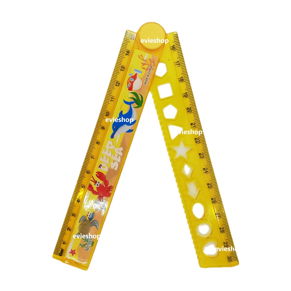 Foldable 30cm Cartoon Foldable Ruler Cartoon Ruler Cute School Ruler ...