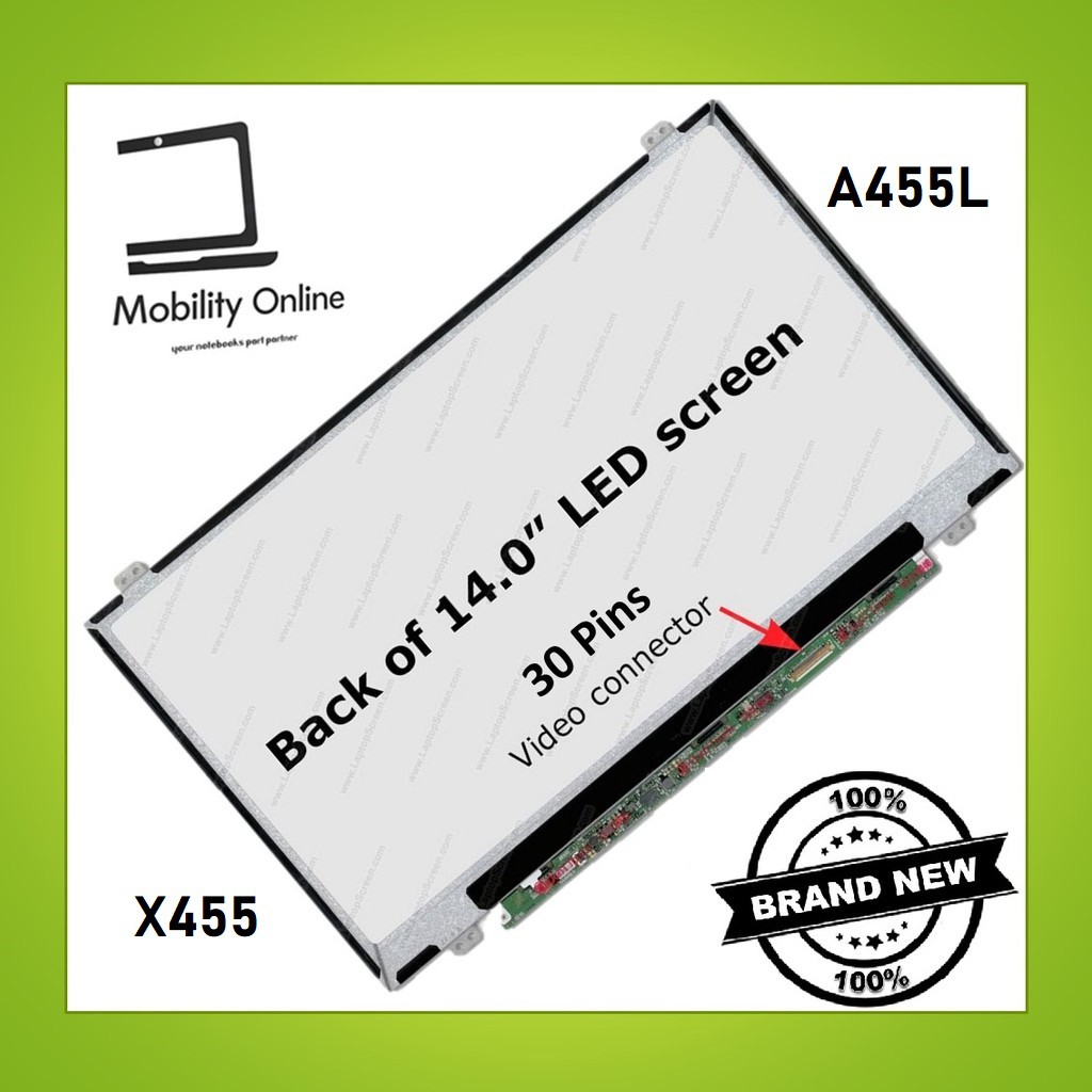 ASUS X455L A455L X455 (30 Pin) Laptop LCD LED Screen | Shopee Malaysia