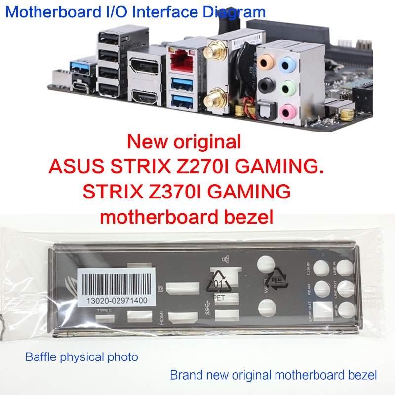 Original full range of asus motherboard baffle computer chassis back ...