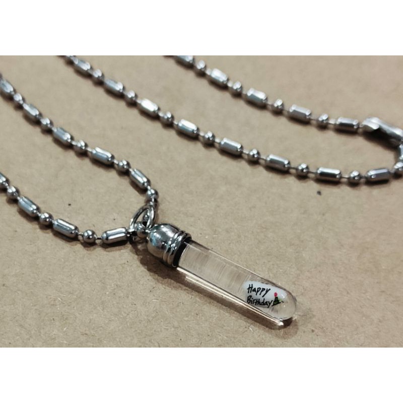 simple tube name on rice necklace💜米的艺术💜seni beras💜米上刻字💜writing on rice ...