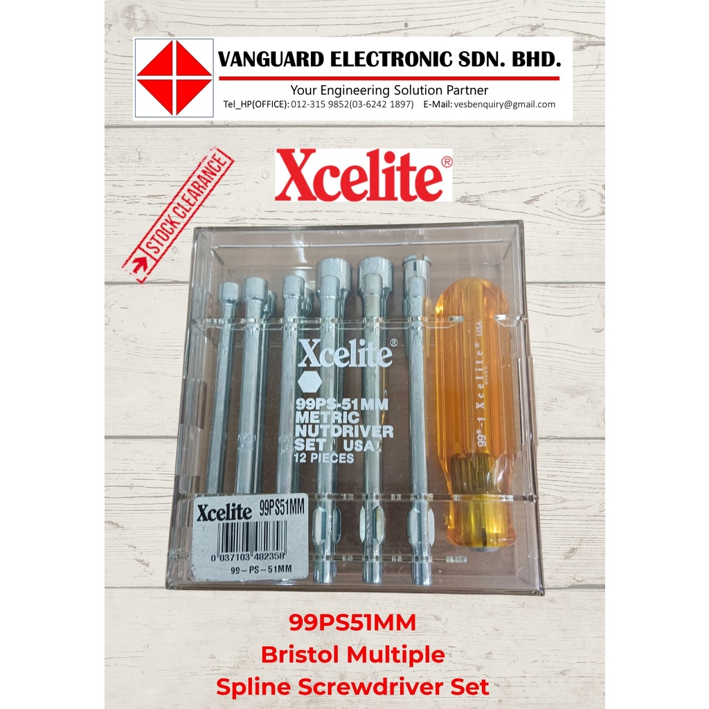 Xcelite Bristol Multiple Spline Screwdriver Set 99PS51MM | Shopee Malaysia