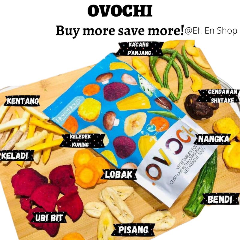 MIX OVOCHI SNACK VIRAL | SNEK BUAH SAYUR CENDAWAN PISANG BENDI NANGKA ...