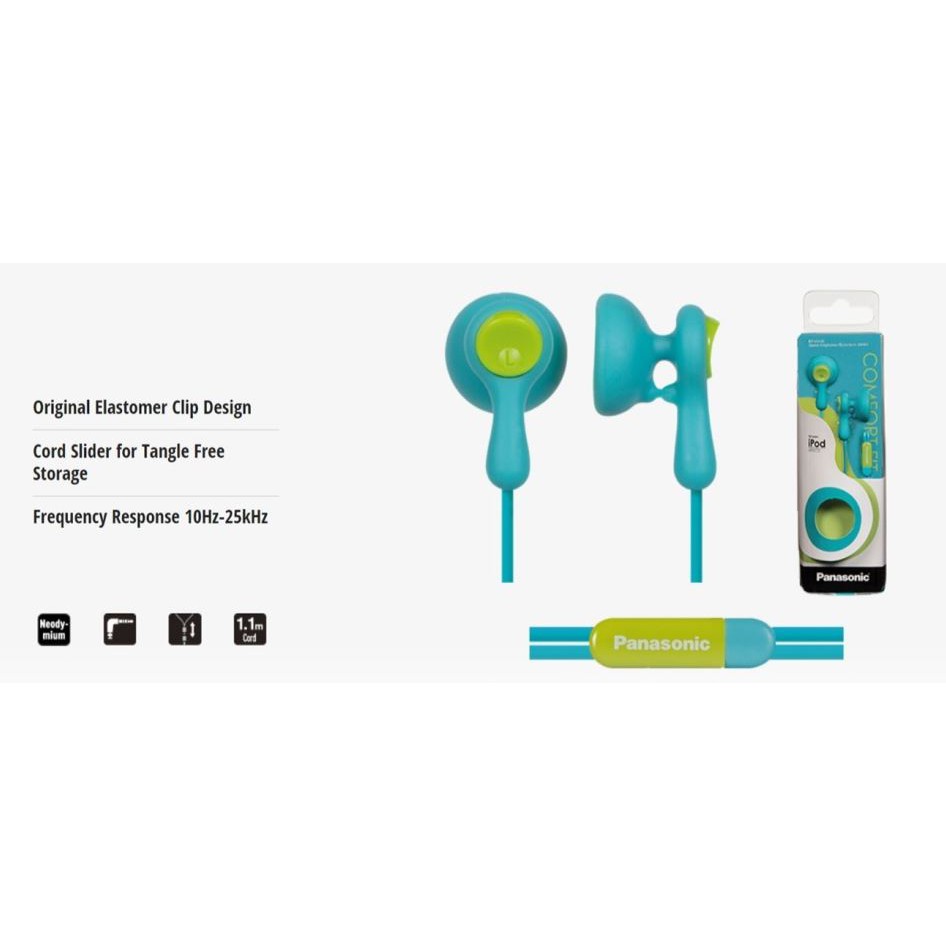 Panasonic In-Ear Headphones (Blue) | Shopee Malaysia