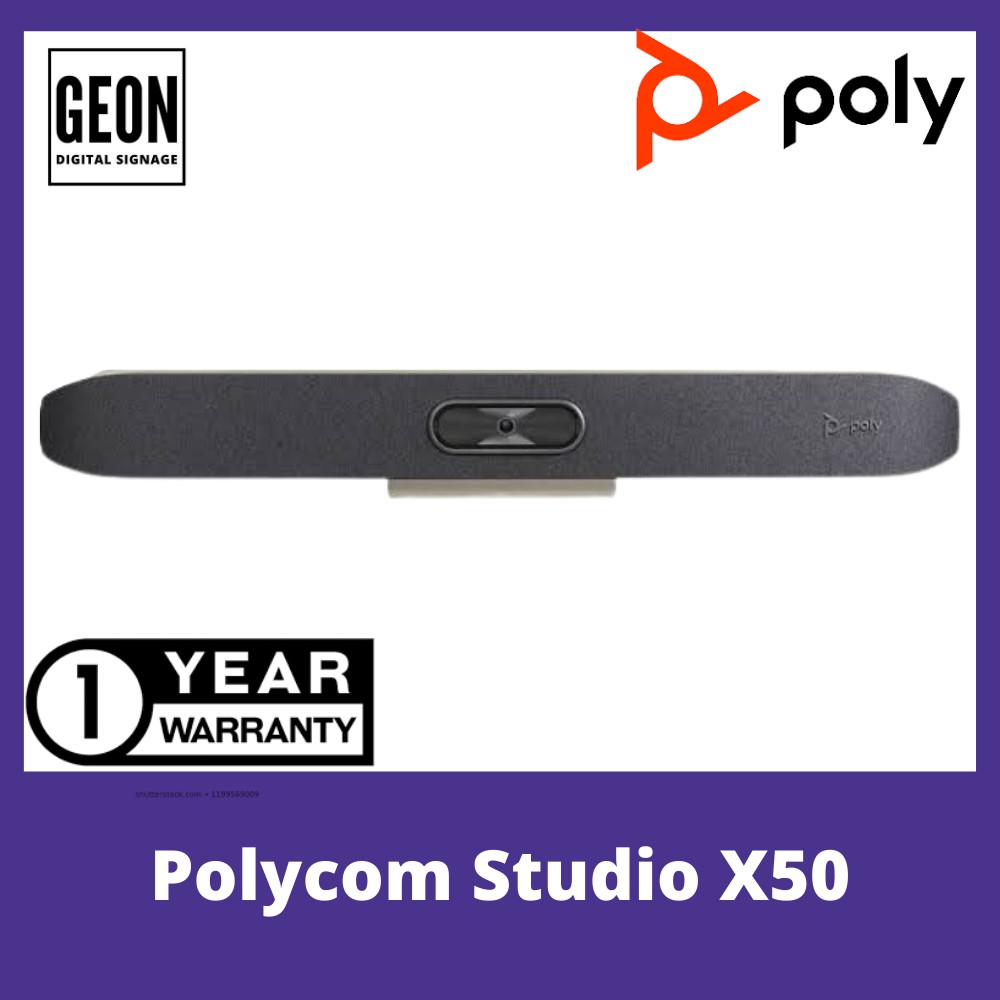 POLYCOM Poly STUDIO X50 All-in-one 4K Video Conf/Collaboration/Wireless ...