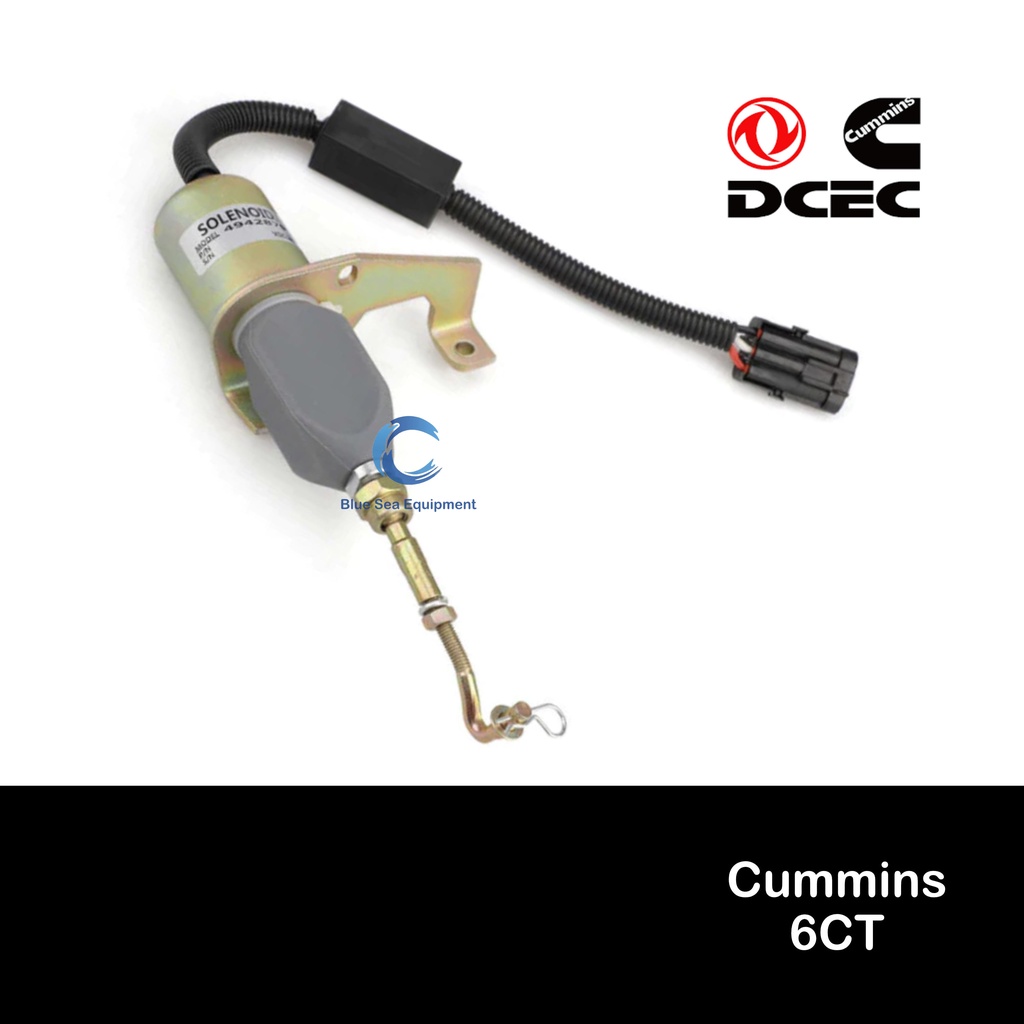 4942879 5295567 Cummins 6CT 24V Fuel Pump Solenoid Marine Boat ...