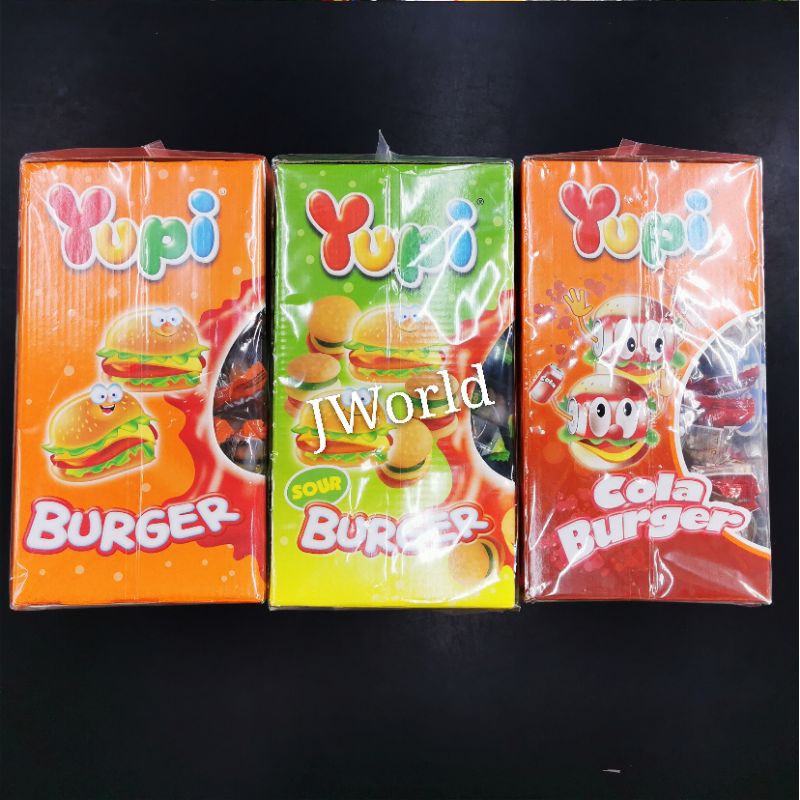 [WHOLESALE SPECIAL] YUPI ASSORTED GUMMY BURGER 72PCS (576G) HALAL ...