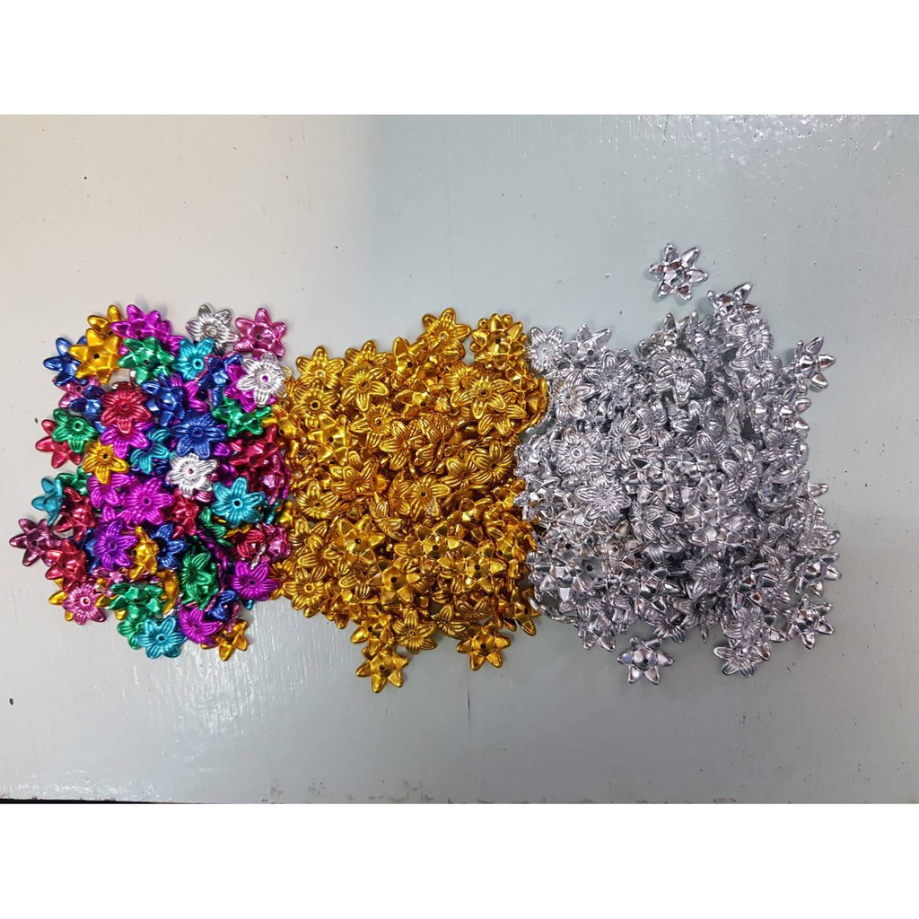 Pikul Flower Silver Gold Assorted Colors | Shopee Malaysia