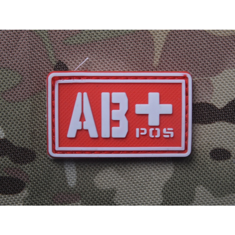 Velcro patch 3D PVC A+ B+ AB+ O+ Positive Type Group Patch Tactical ...