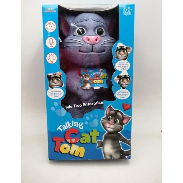 💥Ready Stock💥 30cm Talking Tom Cat With Voice Recording Functions ...