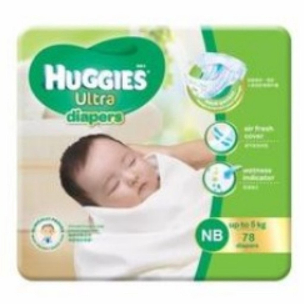 Huggies Ultra Diapers Newborn NB78 | Shopee Malaysia
