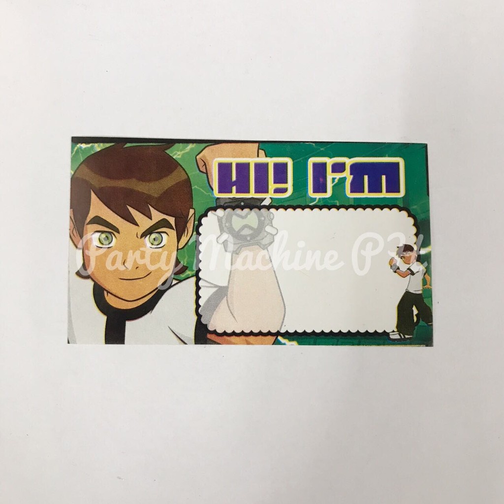 6pcs Ben10 Party Name Tag | Shopee Malaysia