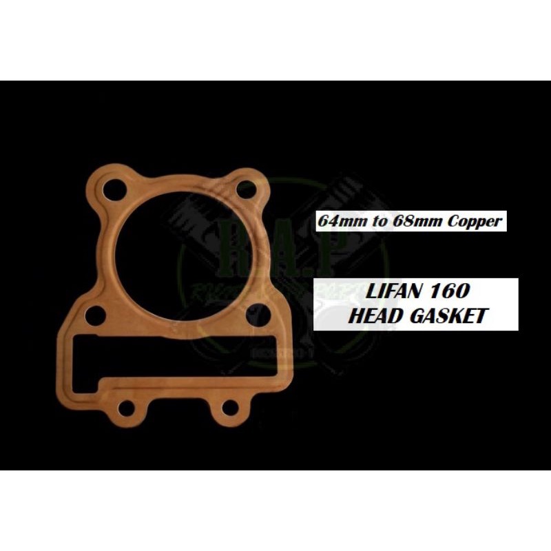 Lifan 160 Head Gasket Copper Racing | Shopee Malaysia