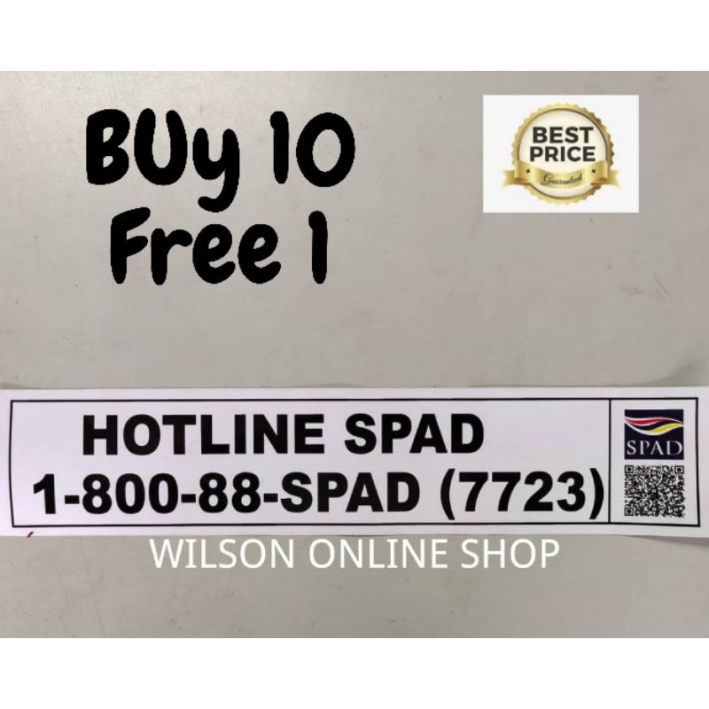 JPJ Pass Lorry Hotline Spad Sticker 48MMX10MM 🔥Best Price🔥 | Shopee ...
