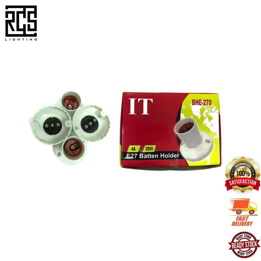 IT B22 & E27 4A 250V Batten Holder (Pin & Screw Type) | Shopee Malaysia