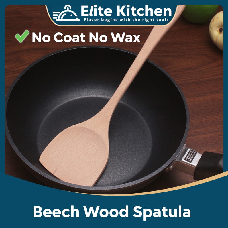 Elite Kitchen - Healthy Uncoated Wooden Natural Nonstick Cooking ...