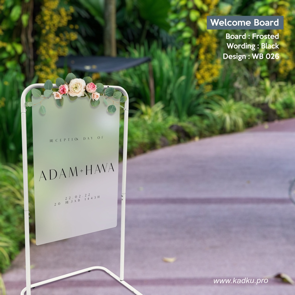 Frosted/Matt Welcome Board Custom Acrylic, Wedding Signage, Welcome ...