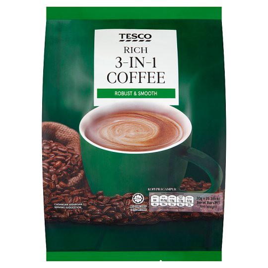 Tesco Coffee 3-in-1 25 Sticks x 20g | Shopee Malaysia
