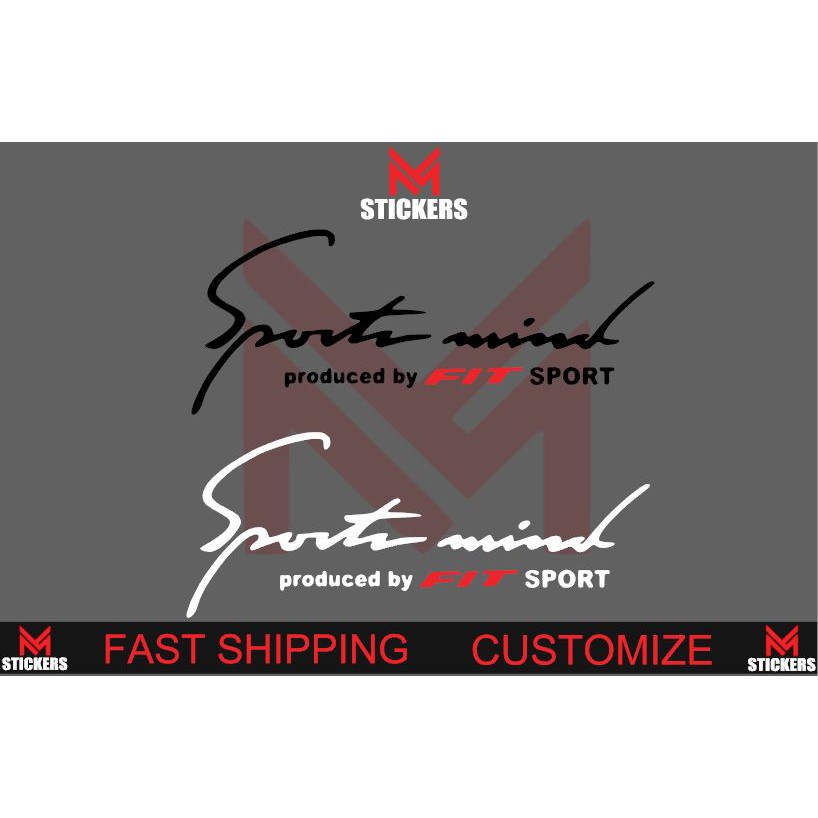 SPORT MIND FIT STICKER HONDA JAZZ GK5 PRODUCED BY FIT SPORT | Shopee ...