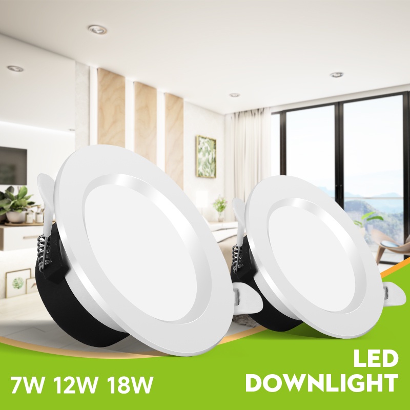 Recessed Led Downlight 6inch 7inch 7w 12w 18w Down Light Led Ceiling ...