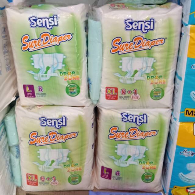 Sension SURE DIAPERS L 8 - Adult Adhesive DIAPERS | Shopee Malaysia