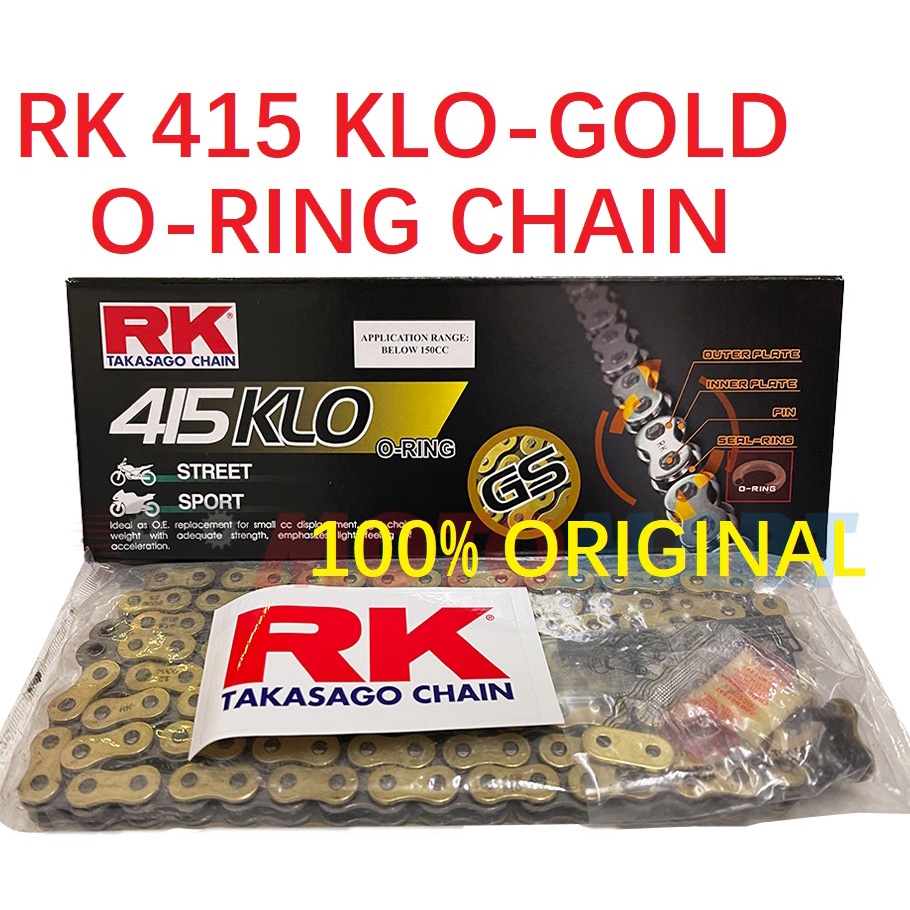 100% ORIGINAL -RK HLY Japan Rantai Gold Chain 415 122L132L 140L KLO ...