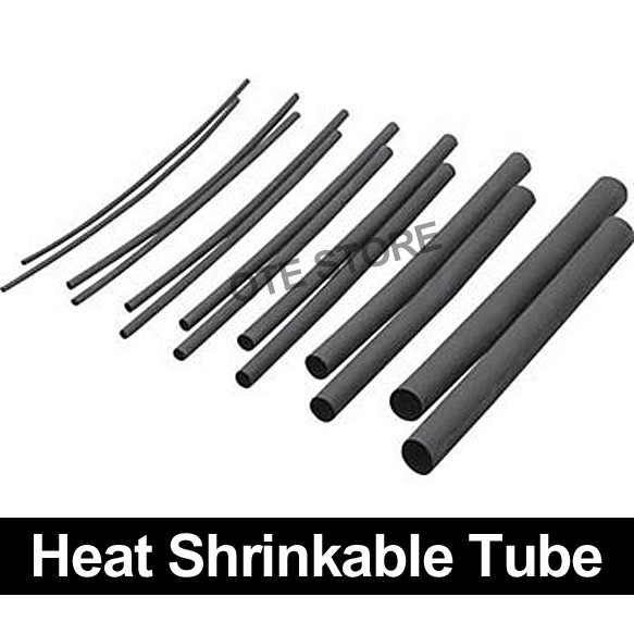 1mtr Heat Shrink Tube / Heat Shrinkable Sleeving (12MM to 50mm) (BLACK ...