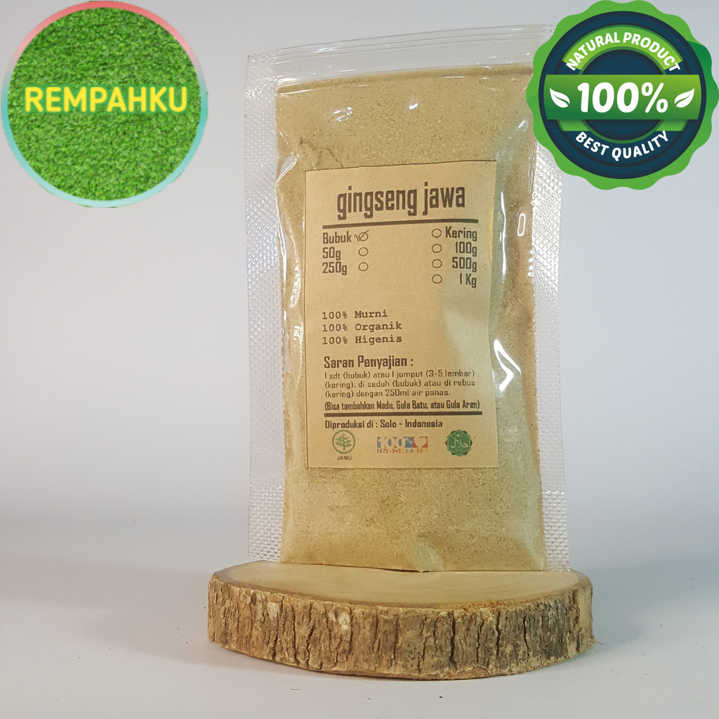 Gingseng JAWA Powder 100 Grams - Talinum Paniculatum - Pure - JSR ...